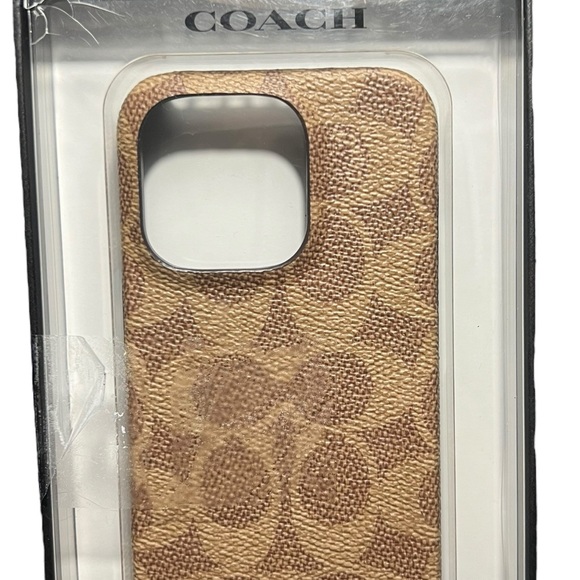 Coach | Accessories | Coach Signature Tan Khaki Logo Slim Leather Wrap ...